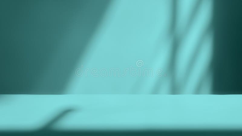 Abstract Cyan Studio Background for Product Presentation. Empty Room ...