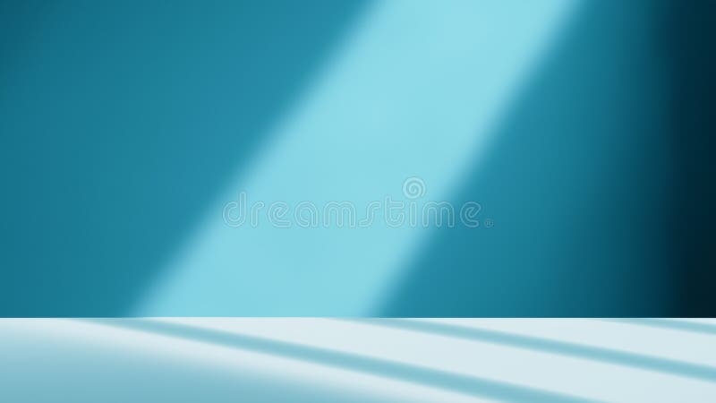 Abstract Cyan Studio Background for Product Presentation. Empty Room ...