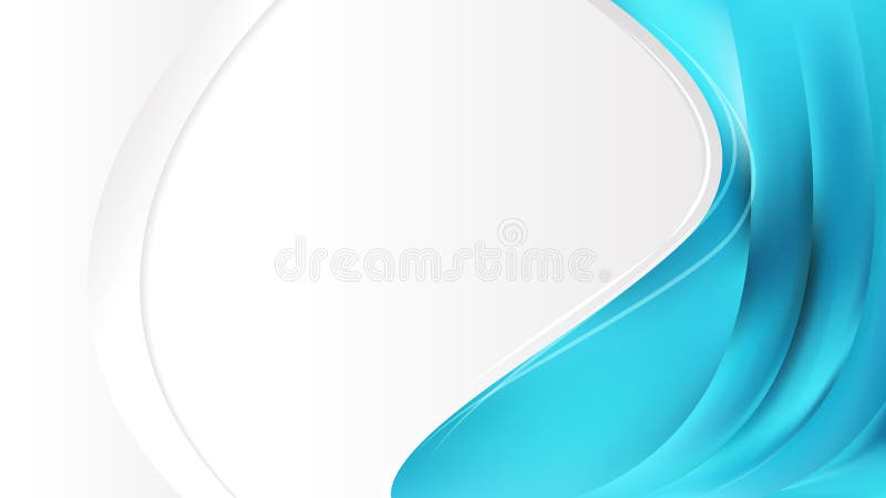 Cyan Wave Abstract Banner Background. Stock Vector - Illustration of ...