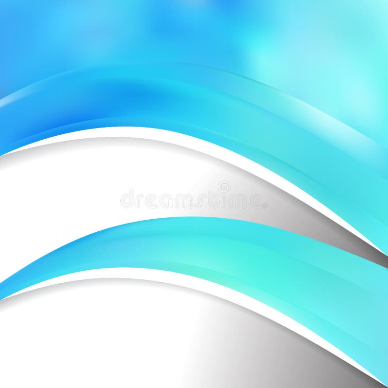Cyan Wave Abstract Banner Background. Stock Vector - Illustration of ...