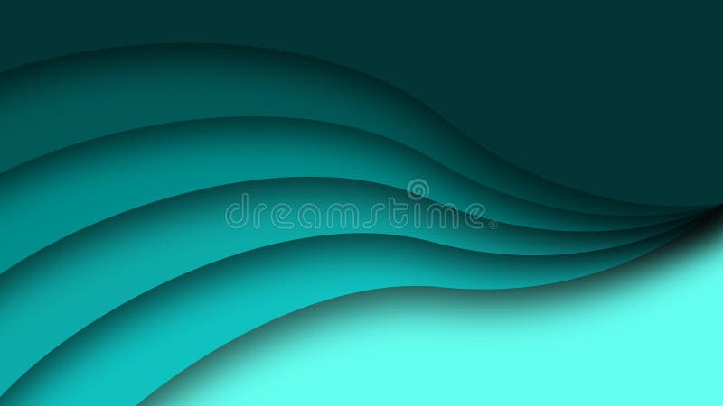 Abstract Cyan Wavy Background Stock Vector - Illustration of modern ...