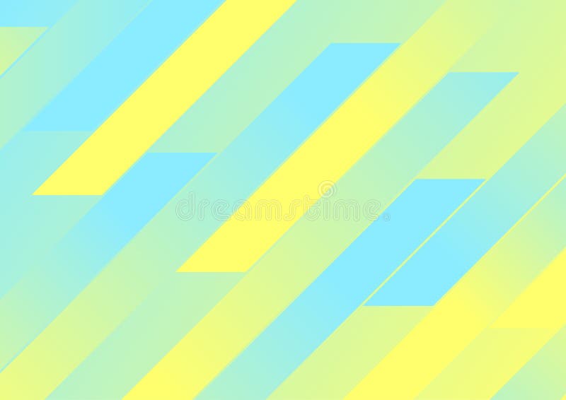 Abstract Cyan Yellow Pastel Geometric Tech Background Stock Vector ...