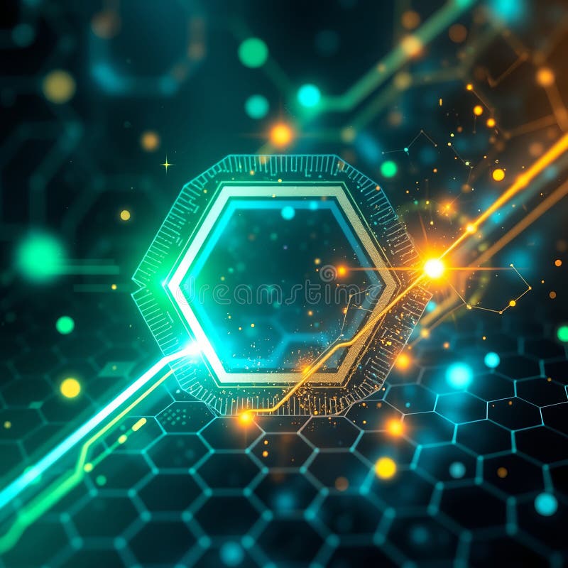 Abstract cyber background stock illustration. Illustration of array ...