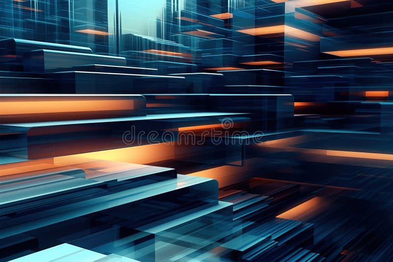Abstract Cyber Colourful Background Stock Illustration - Illustration ...