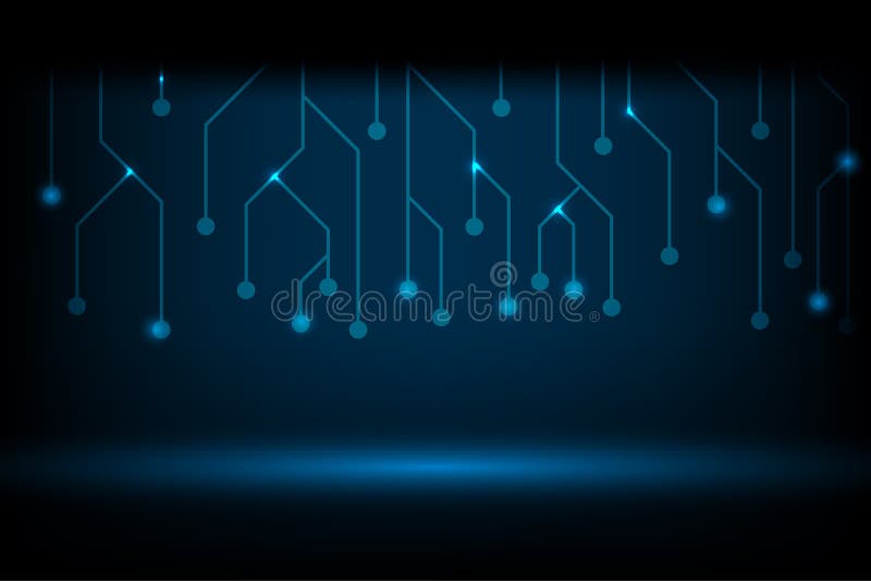 Abstract Cyber Security Circuit Digital Lines Technological Background ...