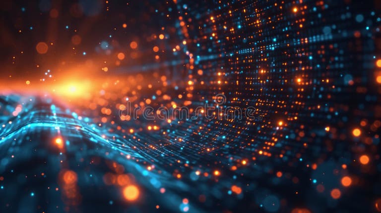 Abstract Cybernetic Patterns Resembling an Interface To the Future ...