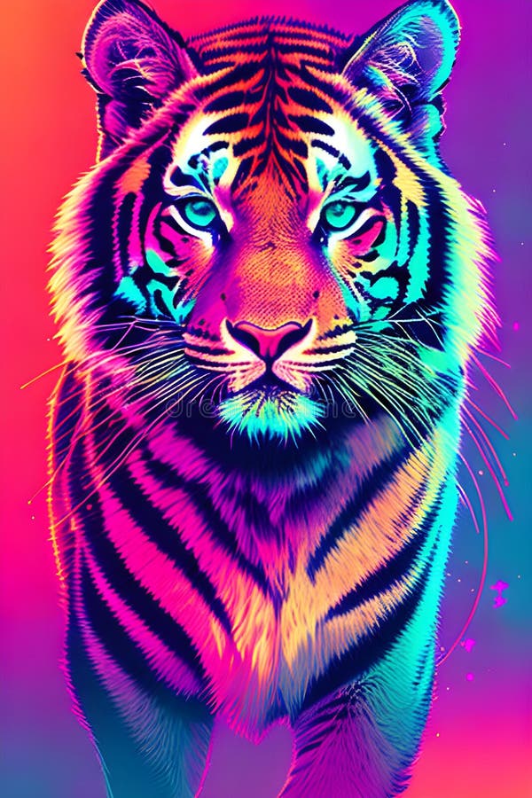 Cyberpunk Tiger Stock Illustrations – 486 Cyberpunk Tiger Stock ...