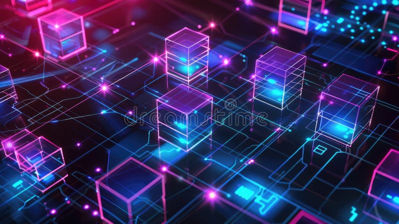 Abstract of Cyberspace on Virtual Area with Digital Technology Style ...