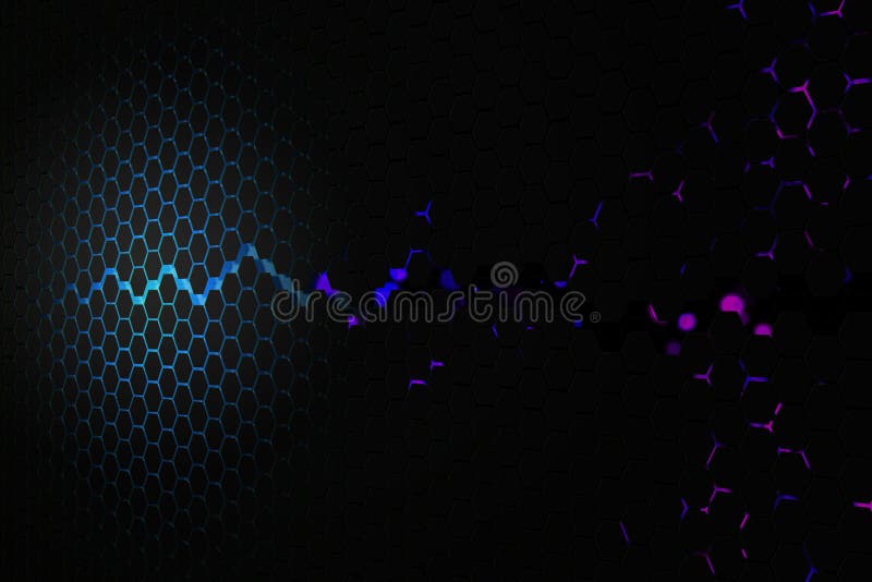 Abstract Cyborg Honeycomb for Background Stock Illustration ...