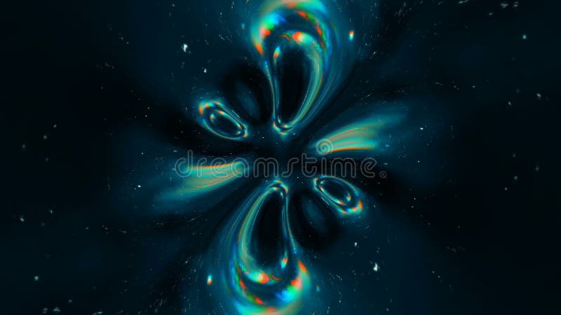 Abstract Cyclone Rotating Swirl Patern with Particle on Black ...