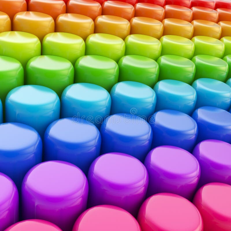 Abstract Cylinder Background Composition Stock Illustration ...