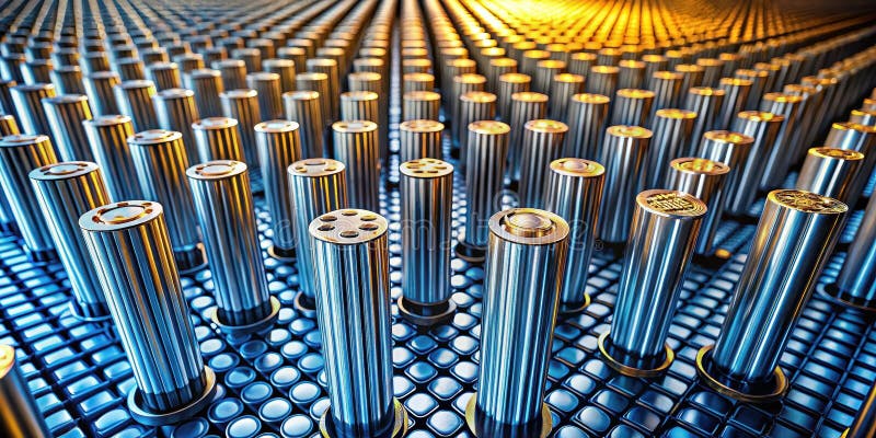 Abstract Cylindrical Array a Futuristic Technological Pattern of ...