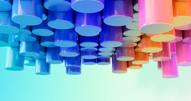 Abstract Cylindrical Forme Background, Stock Illustration ...