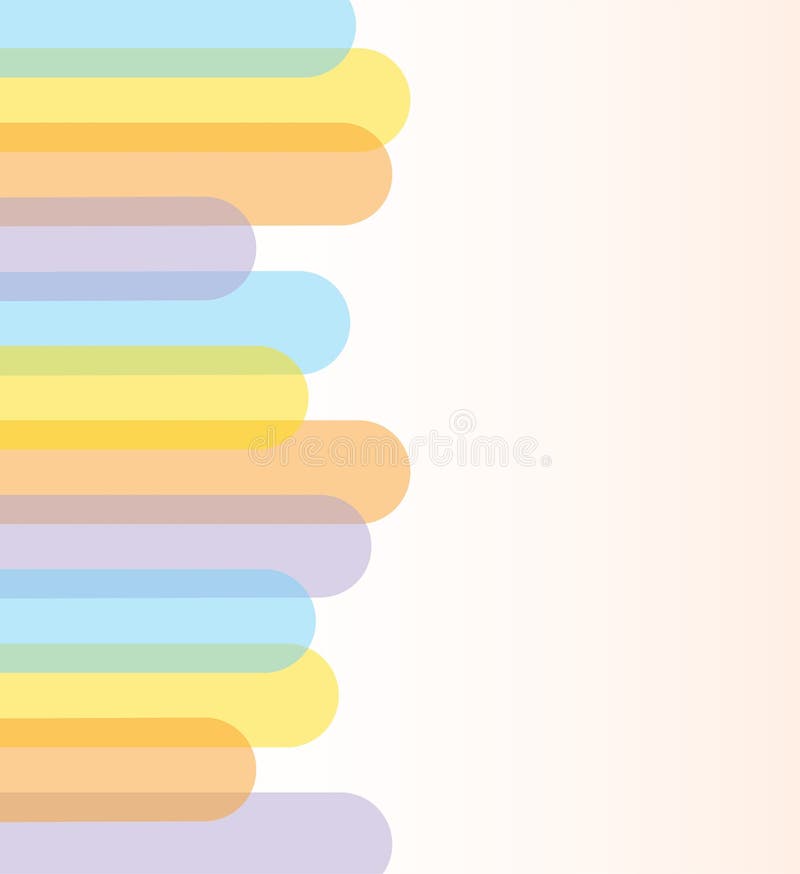 Abstract Cylindrical Multi-colored Dome Shape Border Stock Vector ...