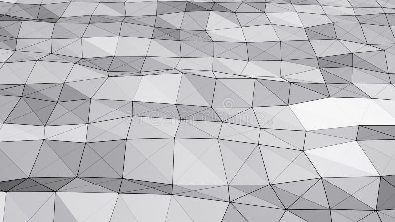 3D Animated Background Motion Transformation Gray Dots Lines Facets ...