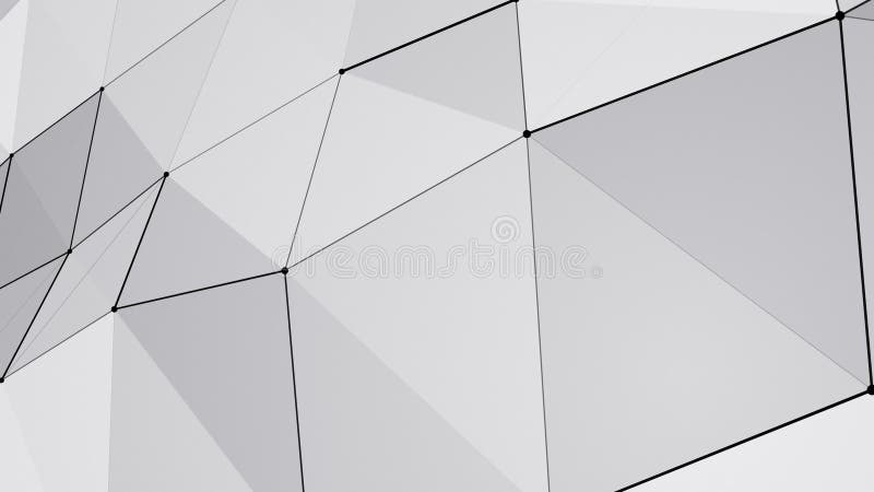 Abstract 3D Animated Background Motion Transformation Gray Dots Lines ...