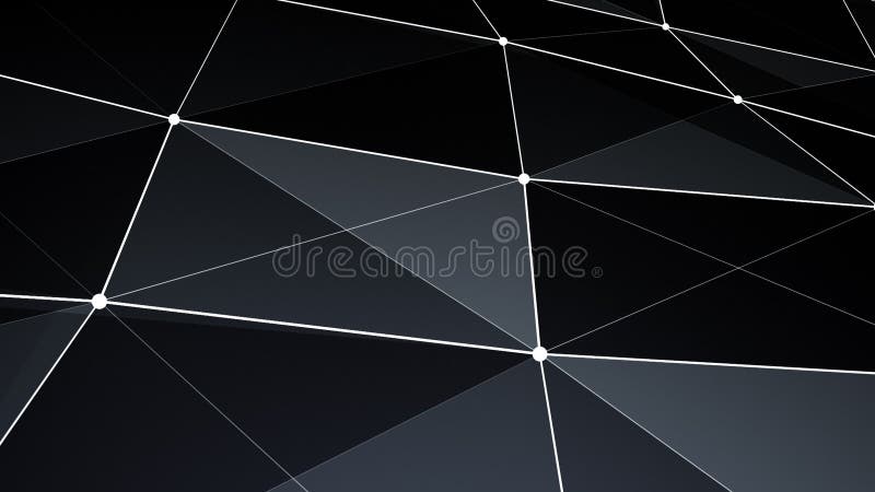 Abstract 3D Animated Background Motion Transformation White Dots Lines ...