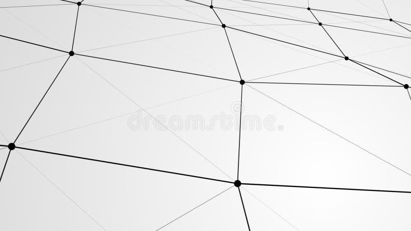 3D Animated Background Motion Transformation White Gray Dots Lines ...