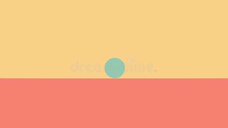 Abstract 2D Animation of a Ball Falling on a Springy Surface Stock ...