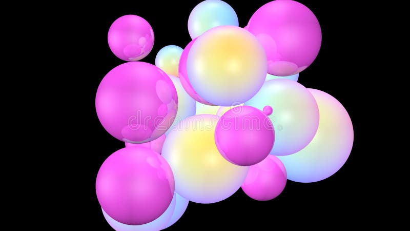 Abstract 3D Animation of Bubbles of Geometric Shapes. Collision of ... Abstract 3D Animation of Bubbles of Geometric Shapes. Collision of ...