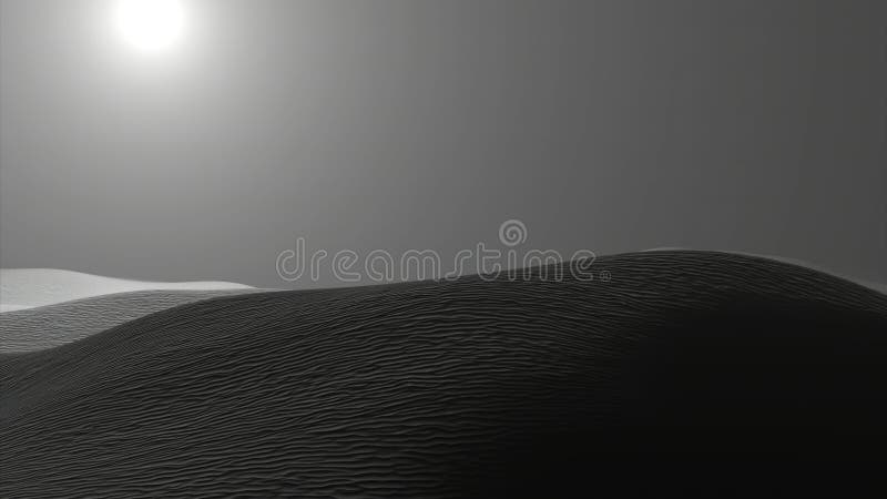 Abstract 3d Animation of Sand Hills. Design. Grey Sand Hills on ...