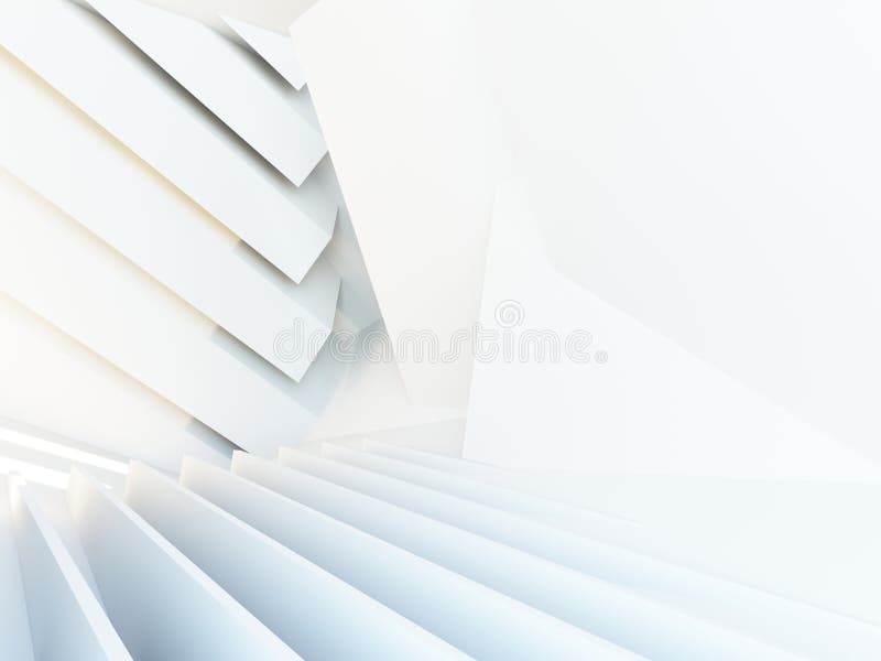 Abstract White Architecture Stock Illustration - Illustration of simple ...