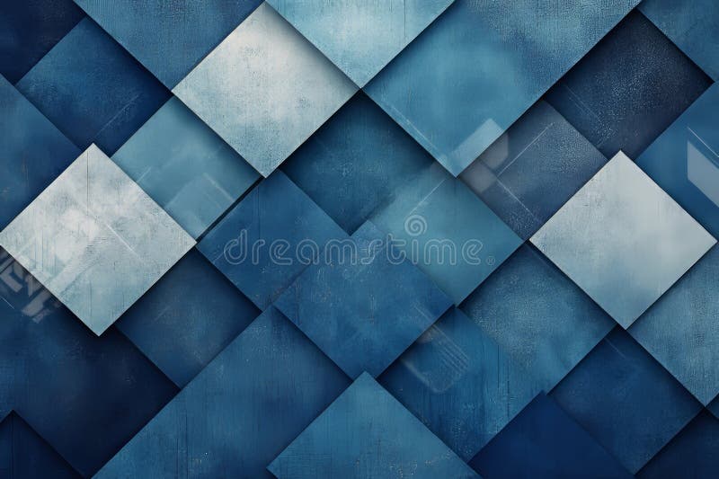 An Abstract 3D Backdrop with Blue Triangular Geometric Shapes Stock ...