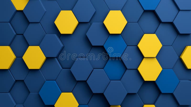 Abstract 3D Background: Blue Geometric Shapes Featuring Depth and ...