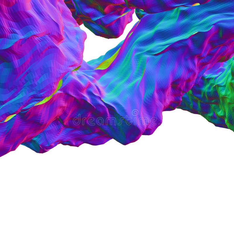 Abstract 3d Background with Colorful Triangular Mesh Stock Illustration ...