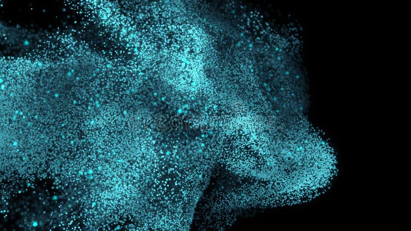 Abstract 3D Background Composed of Thousands of Particles Stock ...