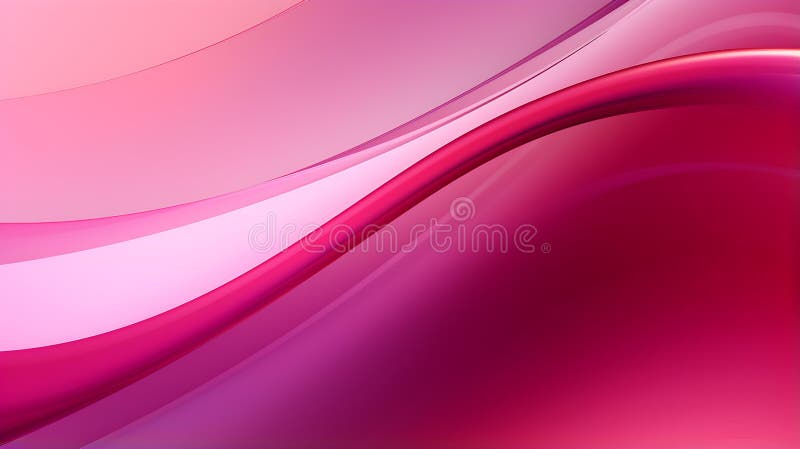 Abstract 3D Background of Curves and Swooshes in Fuchsia Colors ...