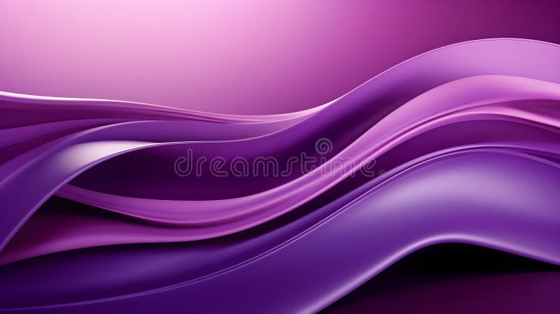 Abstract 3D Background of Curves and Swooshes in Purple Colors. Elegant ...