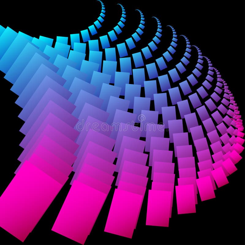 Abstract 3d Background with Dynamic Objects Stock Vector - Illustration ...