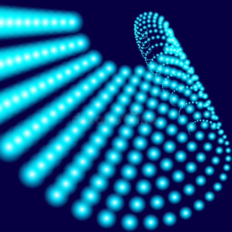 Abstract 3d Background With Dynamic Objects Stock Vector - Illustration ...