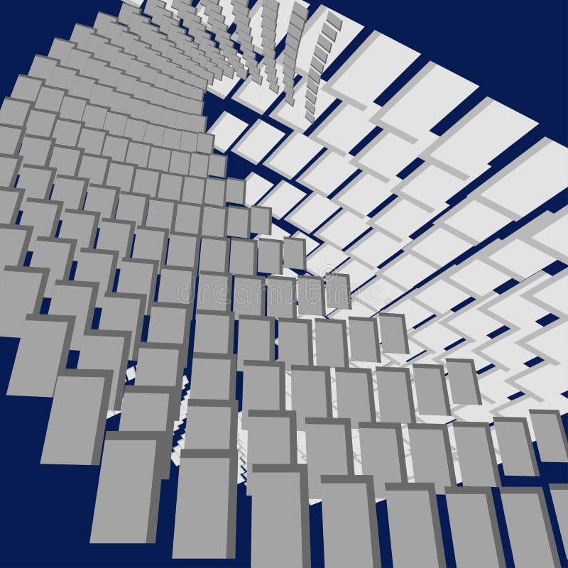 Abstract 3d Background with Dynamic Objects Stock Vector - Illustration ...