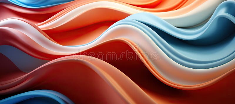 Abstract 3d Background. Fancy Shapes in Different Colors Stock ...