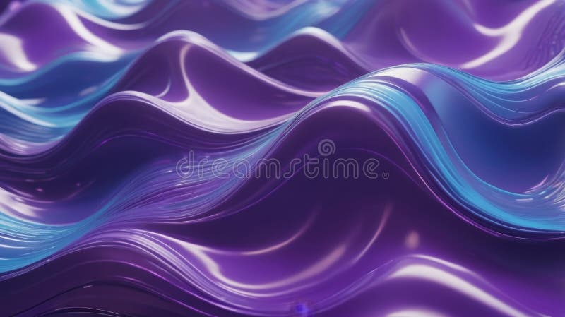 An Abstract 3D Background Featuring Shiny Plastic Waves with Textures ...