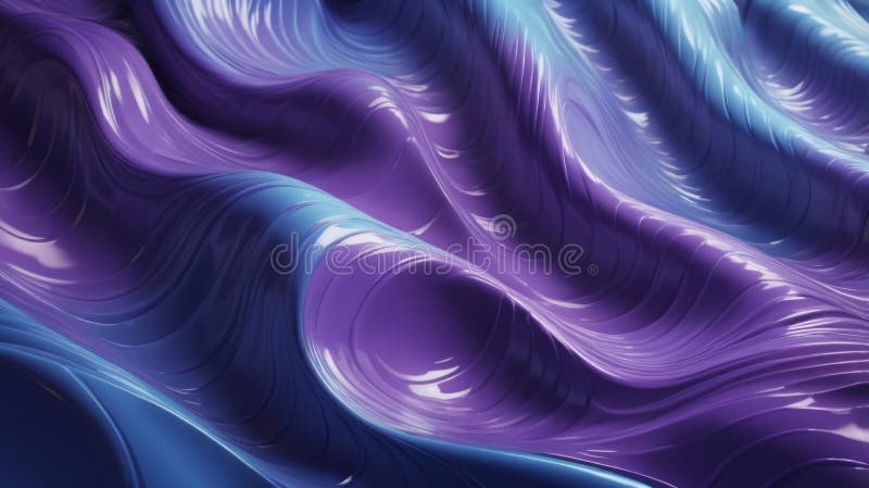 An Abstract 3D Background Featuring Shiny Plastic Waves with Textures ...
