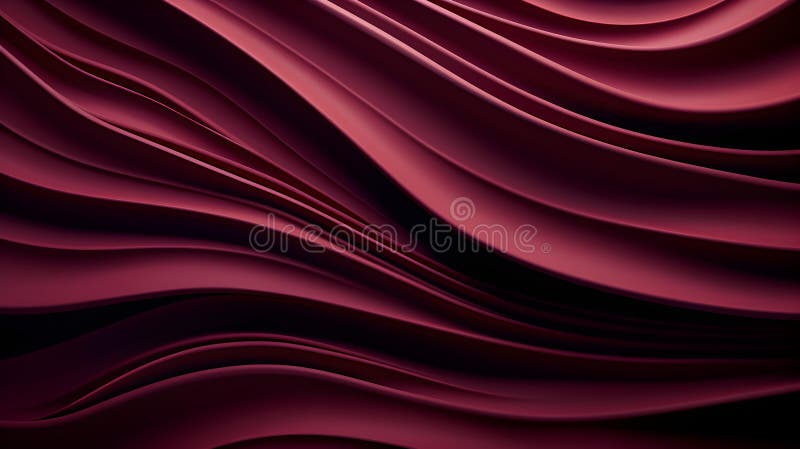 Abstract 3D Background of Fluid Shapes in Burgundy Colors. Dynamic ...