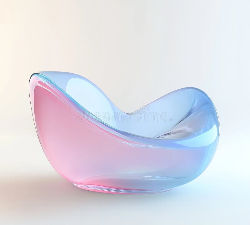 An Abstract 3D Background with Glass Infinity Loop Shapes, Glossy and ...