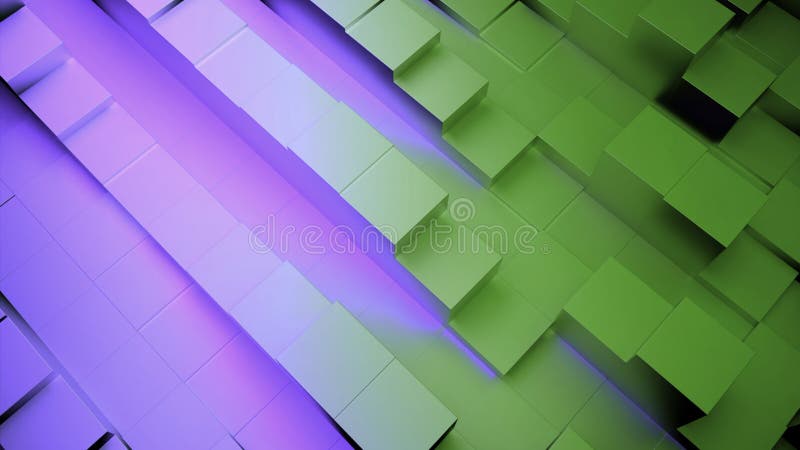 Abstract 3d Background Made of Randomly Waving Rectangles with ...