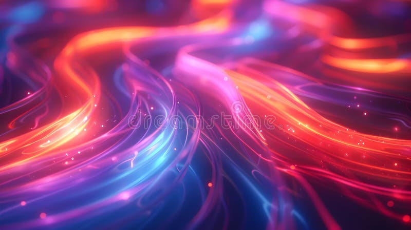Abstract 3D Background Red Blue Swirls Stock Illustration ...
