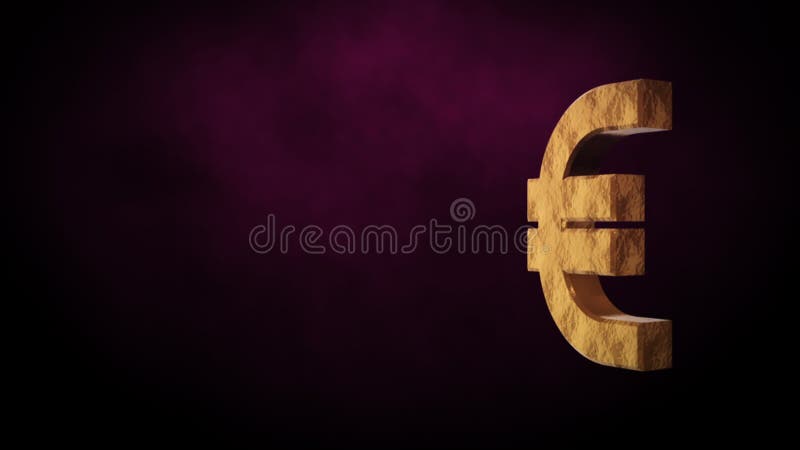 Rotating 3D Euro Symbol in Green Screen Stock Video - Video of ...