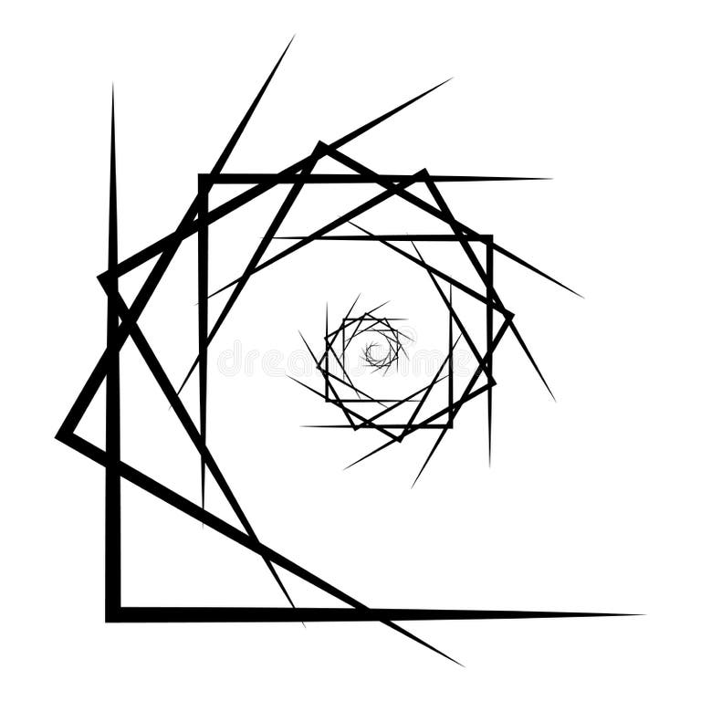 Abstract 3D Background with Simple Geometric Figure. Rotated Angle ...