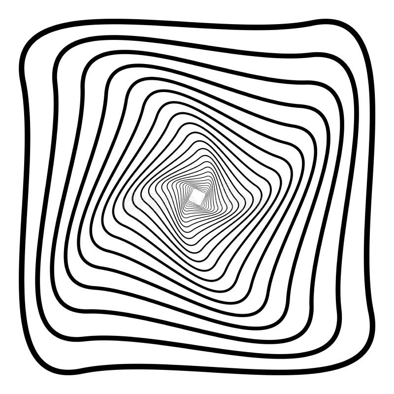 Abstract 3D Background with Simple Geometric Figure. Rotated Square ...