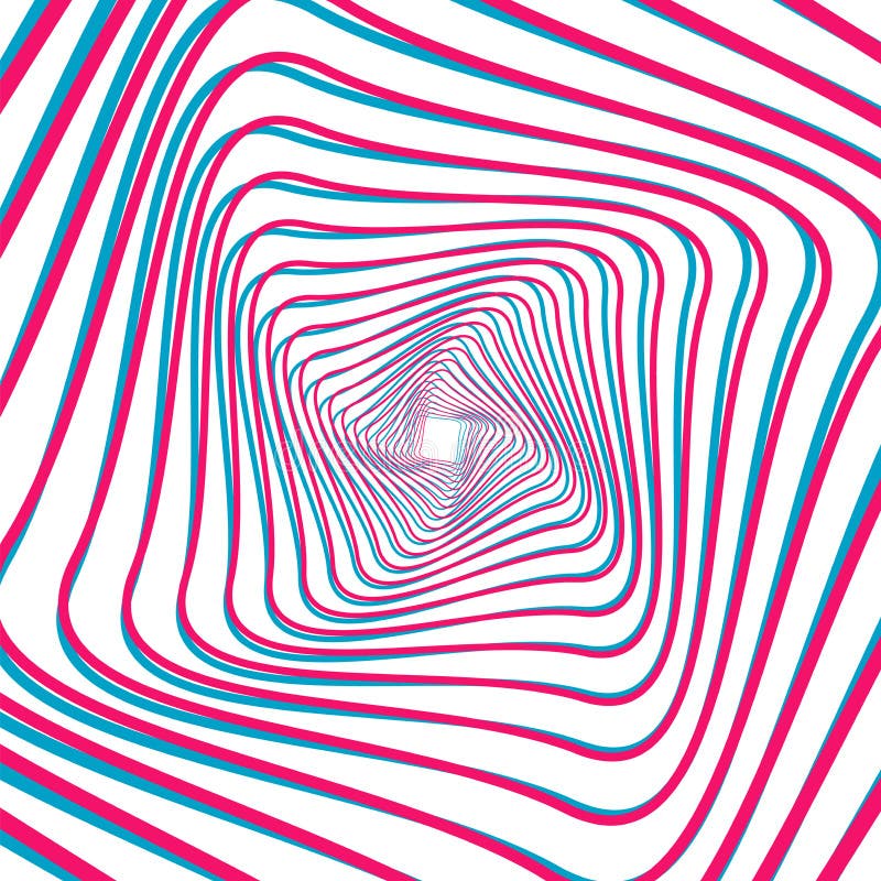 Abstract 3D Background with Simple Geometric Figure. Rotated Square ...