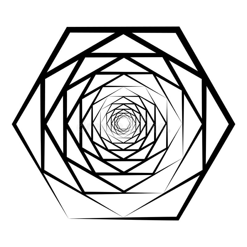 Abstract 3D Background with Simple Geometric Figure. Rotated Stylized ...