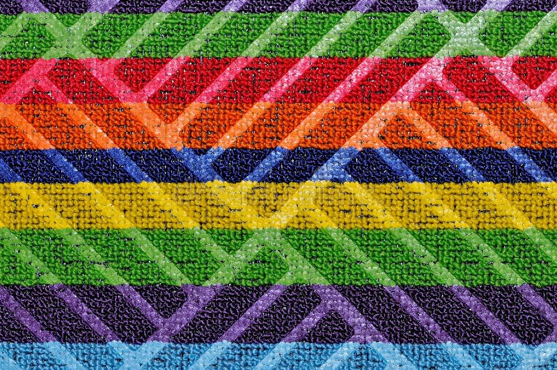 Abstract 3D Background A Textile With Multi-colored Strips Stock Image ...