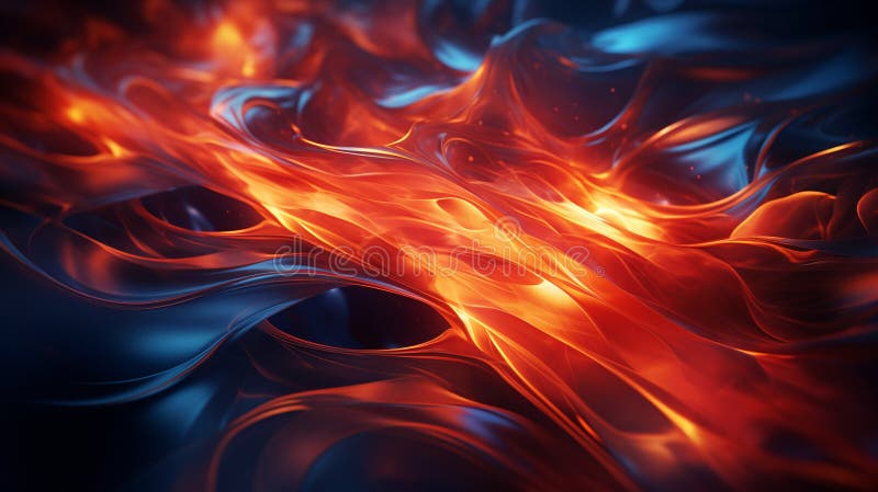 Abstract 3d Background with Textures of Fire and Metal Stock ...