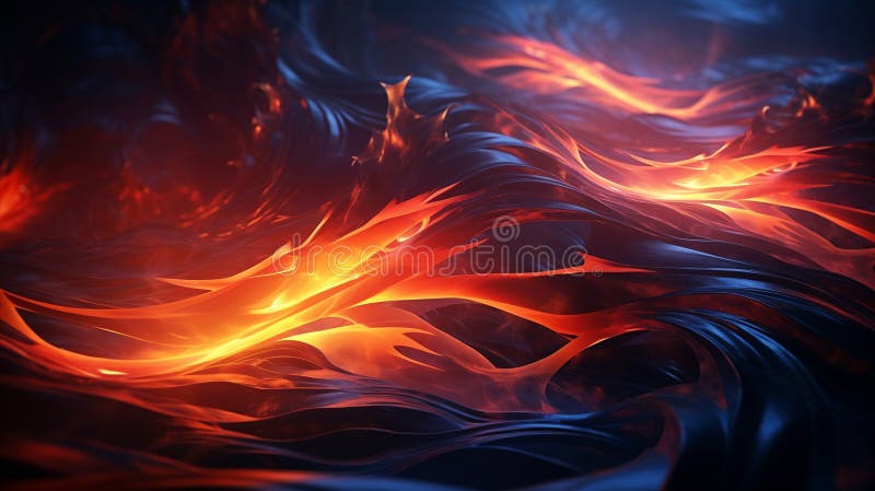 Abstract 3d Background with Textures of Fire and Metal Stock ...